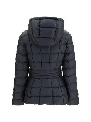 Moncler Quilted Hooded Short Padded Jacket - Black