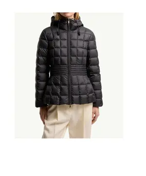 Moncler Quilted Hooded Short Padded Jacket - Black