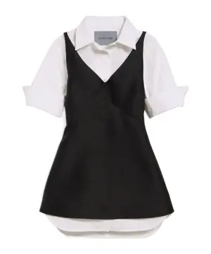 Balenciaga Hybrid Shirt Mini Dress - Black