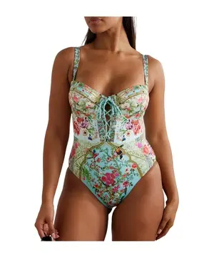 Camilla Embellished Recycled Swimsuit - Multicolor