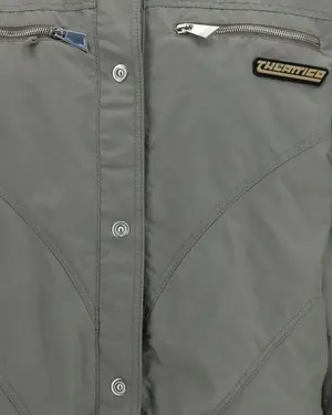 Attico High Neck Zip Bomber Jacket