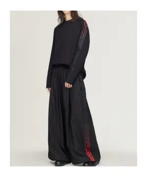 Y3 Oversized Gradient Stripes Long Sleeve Tee