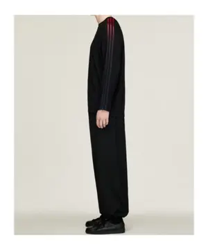 Y3 Oversized Gradient Stripes Long Sleeve Tee