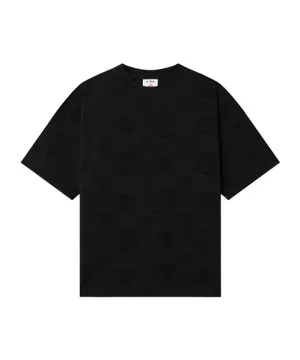 Casablanca Applique Monogram Oversized Short Sleeve Tshirt - Black