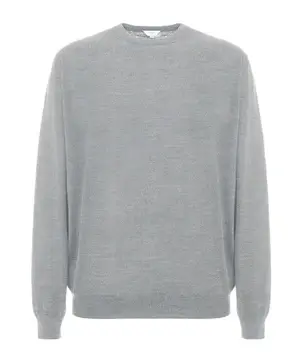 Malo Giacomo Crew Neck Sweater In Cashmere Silk