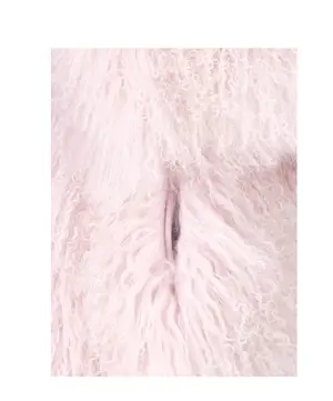 Attico Fur Bomber Coat - Pink