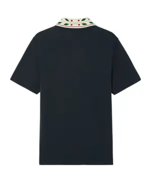Casablanca Logo Embroidered Polo Shirt