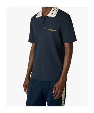 Casablanca Logo Embroidered Polo Shirt