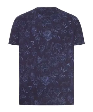 Etro Floral-paisley Cotton T-shirt - Blue