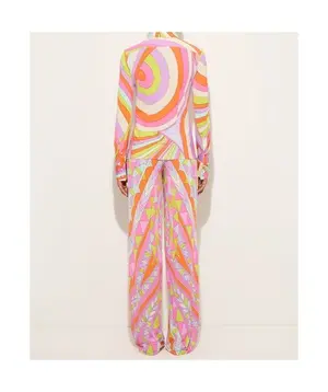 Emilio Pucci Iride-print Long-sleeve Shirt