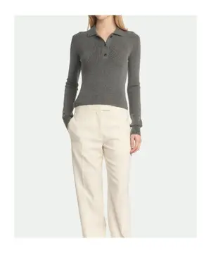 Malo Ribbed Polo In Cashmere Silk