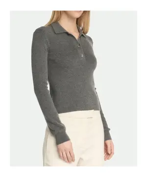 Malo Ribbed Polo In Cashmere Silk