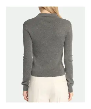 Malo Ribbed Polo In Cashmere Silk
