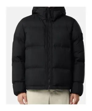 Stone Island Tear-resistant Down Jacket With Detachable Hood