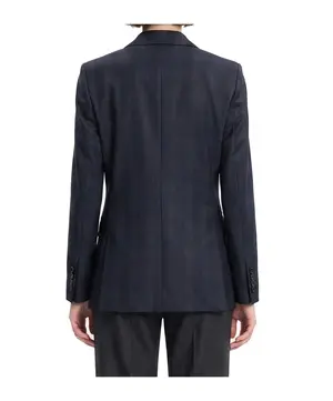 BLAZÉ MILANO Double-breasted Peak-lapel Blazer With Check Motif