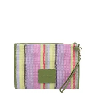 Marc Jacobs The Pouch Striped Clutch Bag