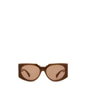 Max Mara Oval Frame Sunglasses - Nude