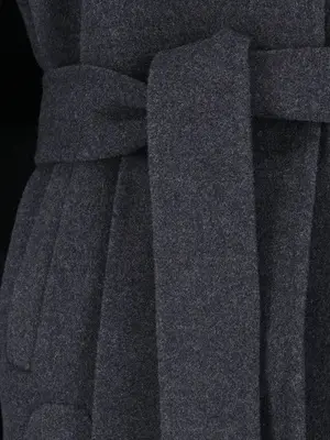 Khaite Alder Long Sleeved Jacket - Charcoal-grey