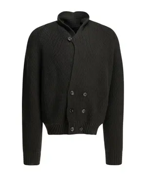 TOM FORD Double-breasted Cashmere Cardigan - Black