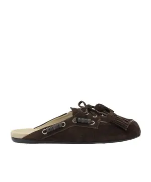 Miu Miu Tassel Mules - Black
