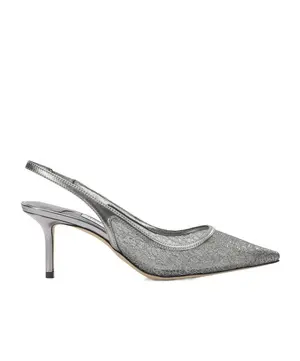JIMMY CHOO Love 65mm Slingback Pumps - Gray