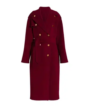 Alberta Ferretti Double-breasted Coat - Rosso