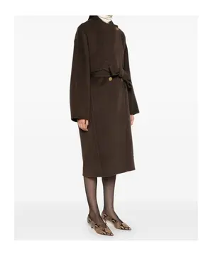 Alberta Ferretti Belted Color-blocked Coat - Black