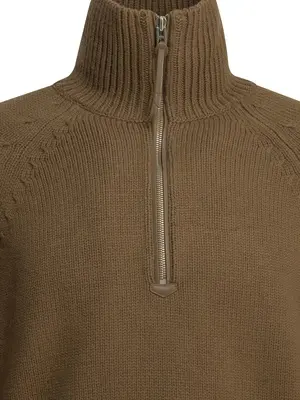TOM FORD Cashmere Wool Blend Half-zip Sweater