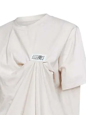 MAISON MARGIELA Numeric Logo Draped T-shirt