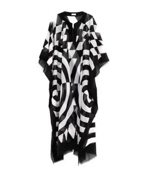 Dries Van Noten Patterned Loose Dress - Black