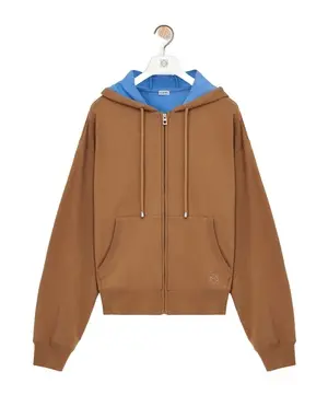 Loewe Long-sleeved Sweatshirt Jacket - Beige/blue