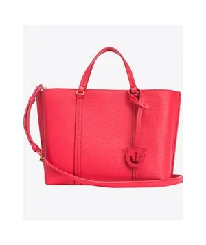 Pinko Carrie Logo Charm Tote Bag