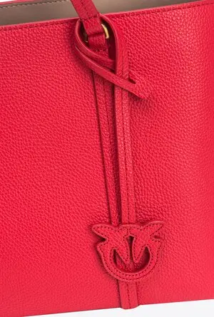 Pinko Carrie Logo Charm Tote Bag