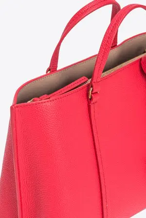 Pinko Carrie Logo Charm Tote Bag