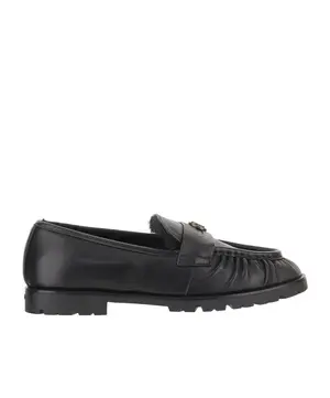 Pinko Love Birds Plaque Flat Shoes - Black