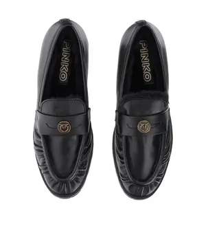Pinko Love Birds Plaque Flat Shoes