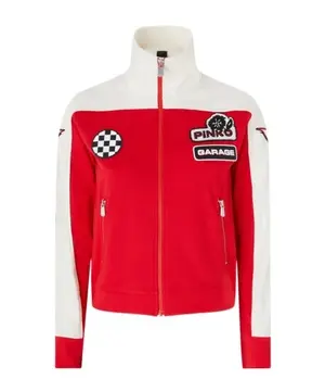 Pinko Logo-appliqué Jacket - Red