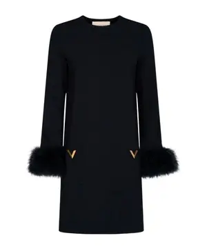 Valentino Garavani Long Sleeve Dress - Black