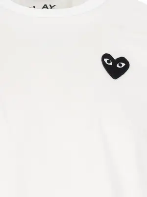 Play Comme Des Garcon Comme Des Garçons Play Heart-patch Crewneck T-shirt