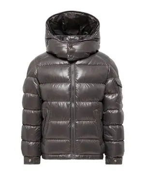 Moncler Maya Hooded Down Jacket - Dark Gray