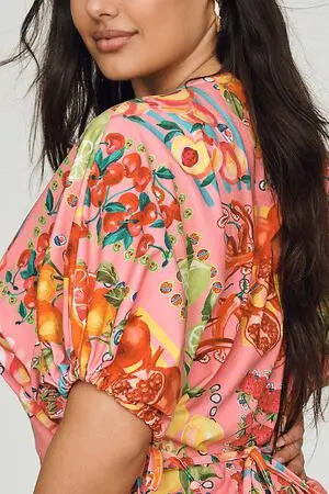 NEVER FULLY DRESSED Fruit Stamp Mi Dress