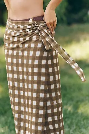 SUNSHINE TIENDA Cotton Ggham Sarong
