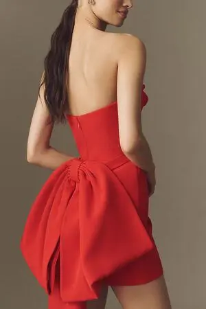 SAU LEE Thea Crepe Mi Dress