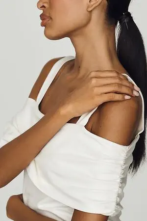 NATION LOS ANGELES Tamaira Off-shoulder Tank Top - Ivory