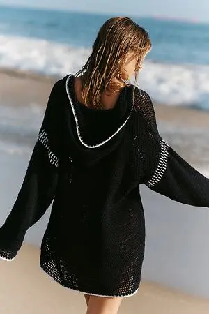 CELANDINE Loose Knit Pullover - Navy