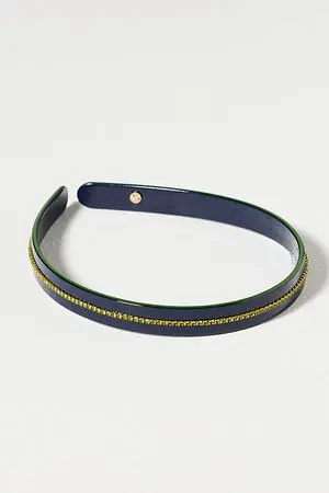 Anthropologie Res Crystal Headband - Navy