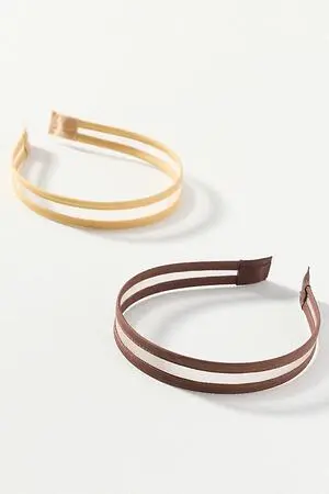 Anthropologie Sheer Headbands, Set Of 2 - Neutral