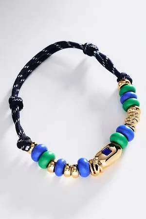 Anthropologie Beaded Ankle Charm - Navy