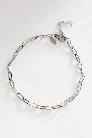 Anthropologie Water-resistant Paperclip Bracelet - Silver