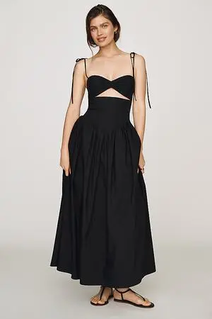 DELFI COLLECTIVE Naomi Cutout Midi Dress - Black